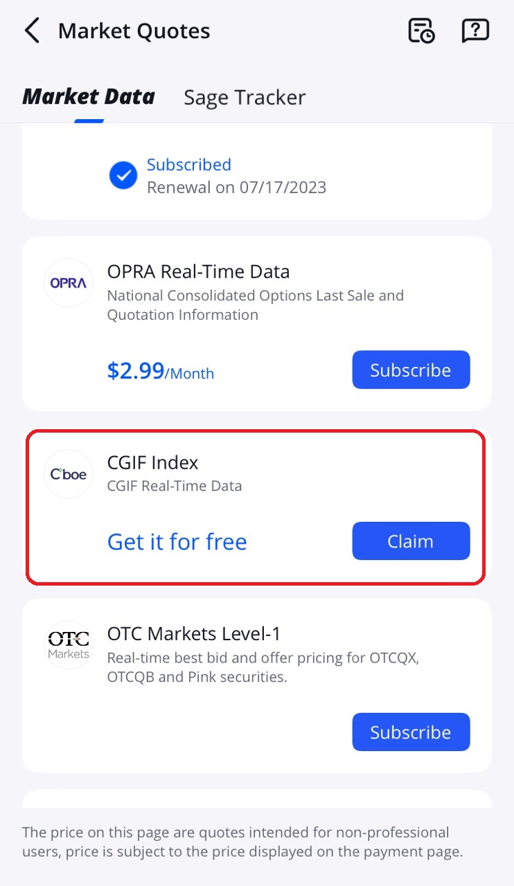 How do I claim the CGIF Data? - Webull