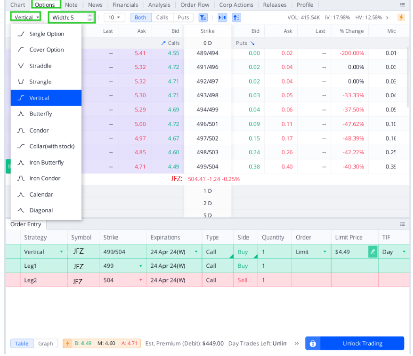 How Do I Edit Multi-leg Option Strategies? - Webull