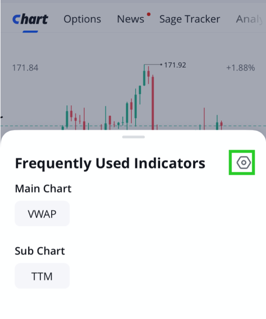 How can I find more indicators with Webull App?