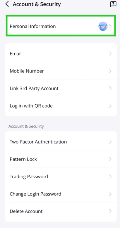 How can I update my Webull APP account information (Nickname/Profile ...