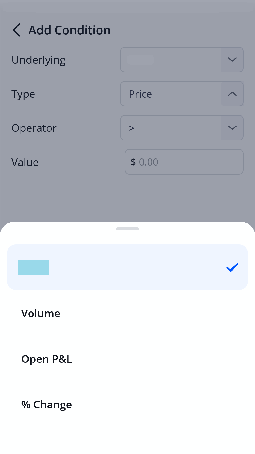 Conditional Order - Webull