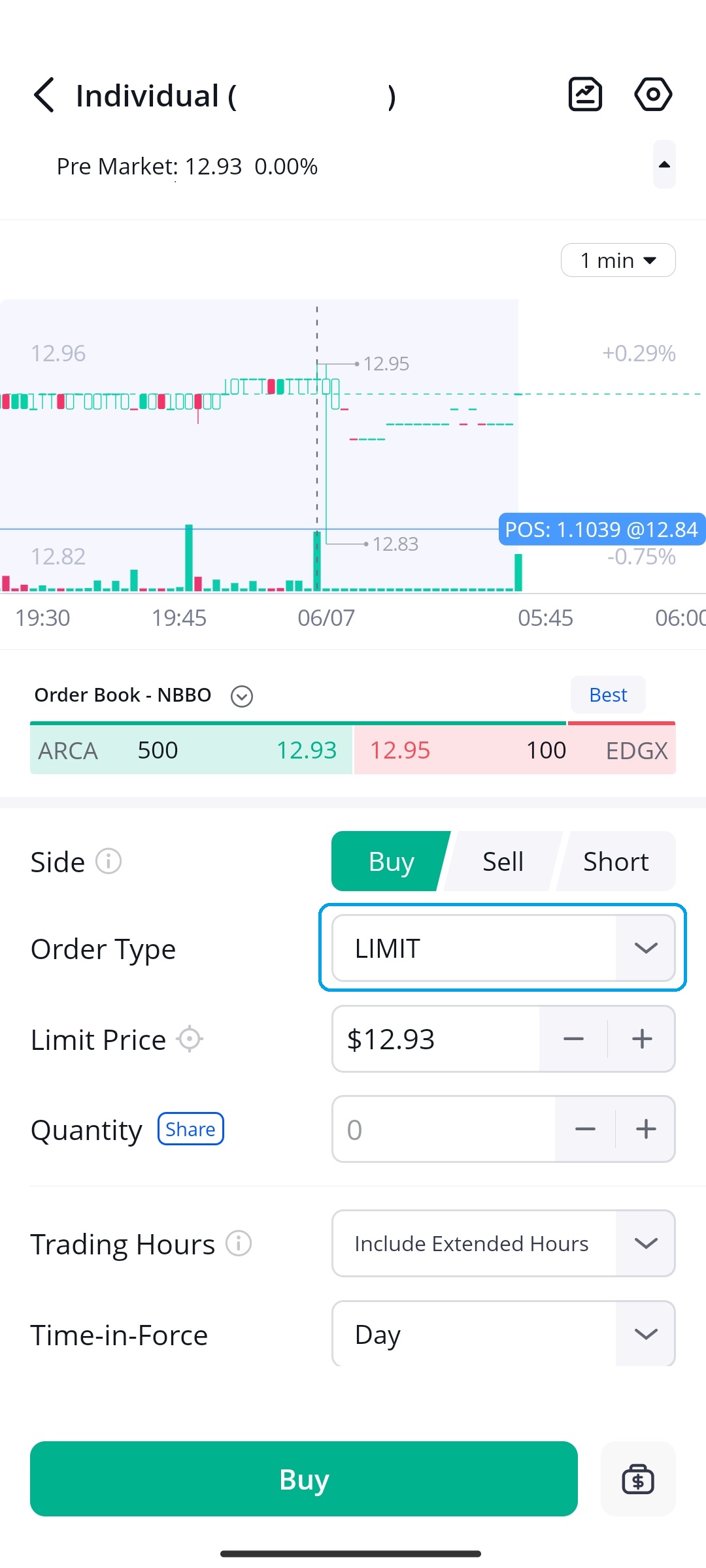 Conditional Order - Webull