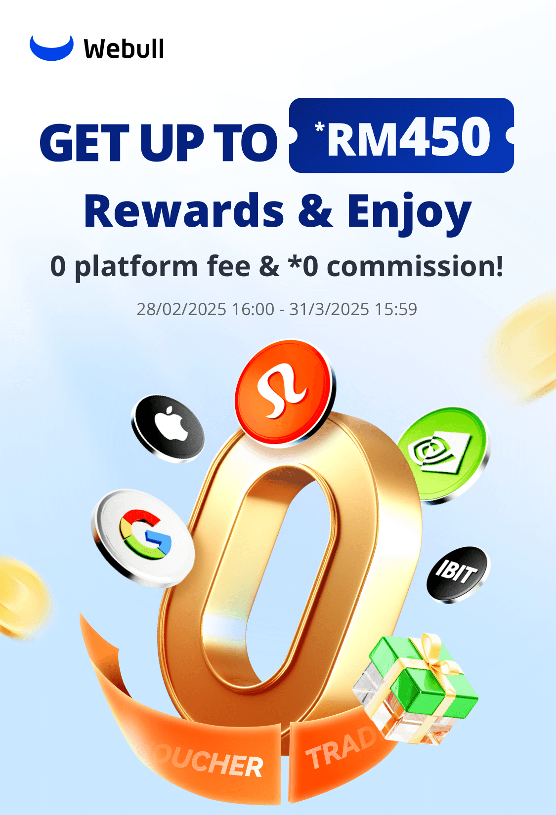 Get up to *RM450 Rewards and Enjoy 0 Platform Fee & *0 Commission