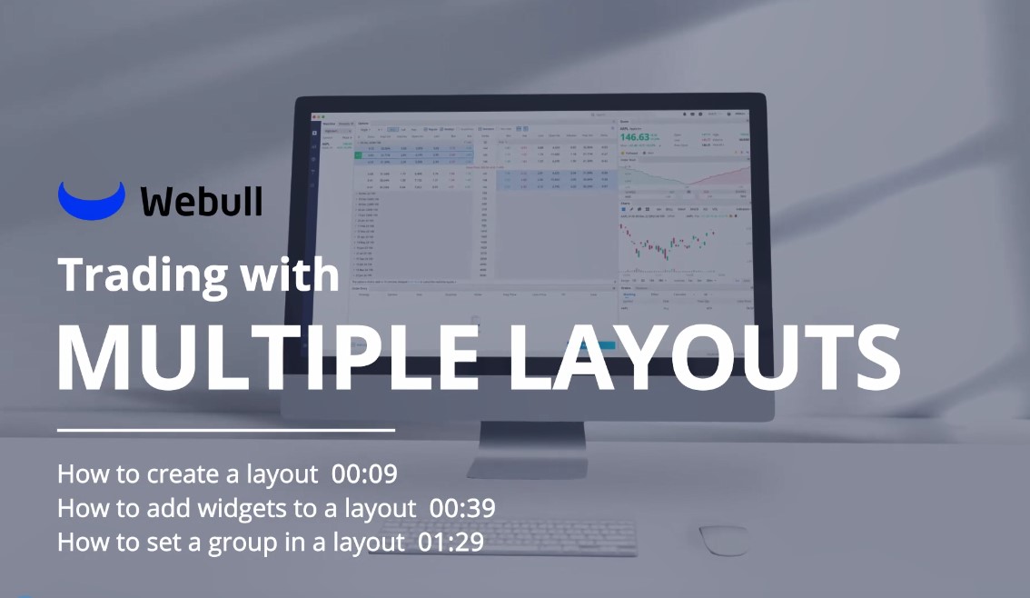 Investors Education Trading with Mutiple Layouts- Webull