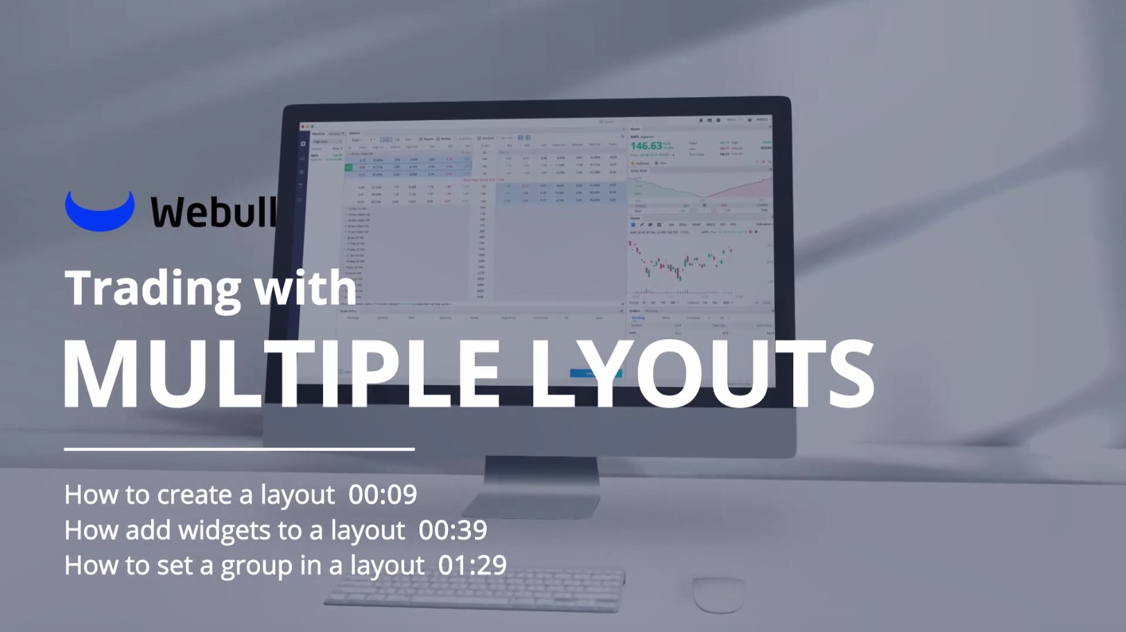 Investors Education Trading with Multiple Layouts- Webull